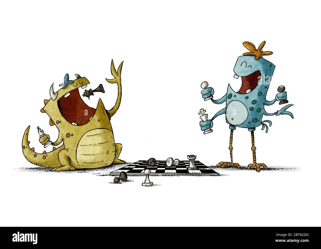 Drawing of a chess hi-res stock photography and images - Alamy