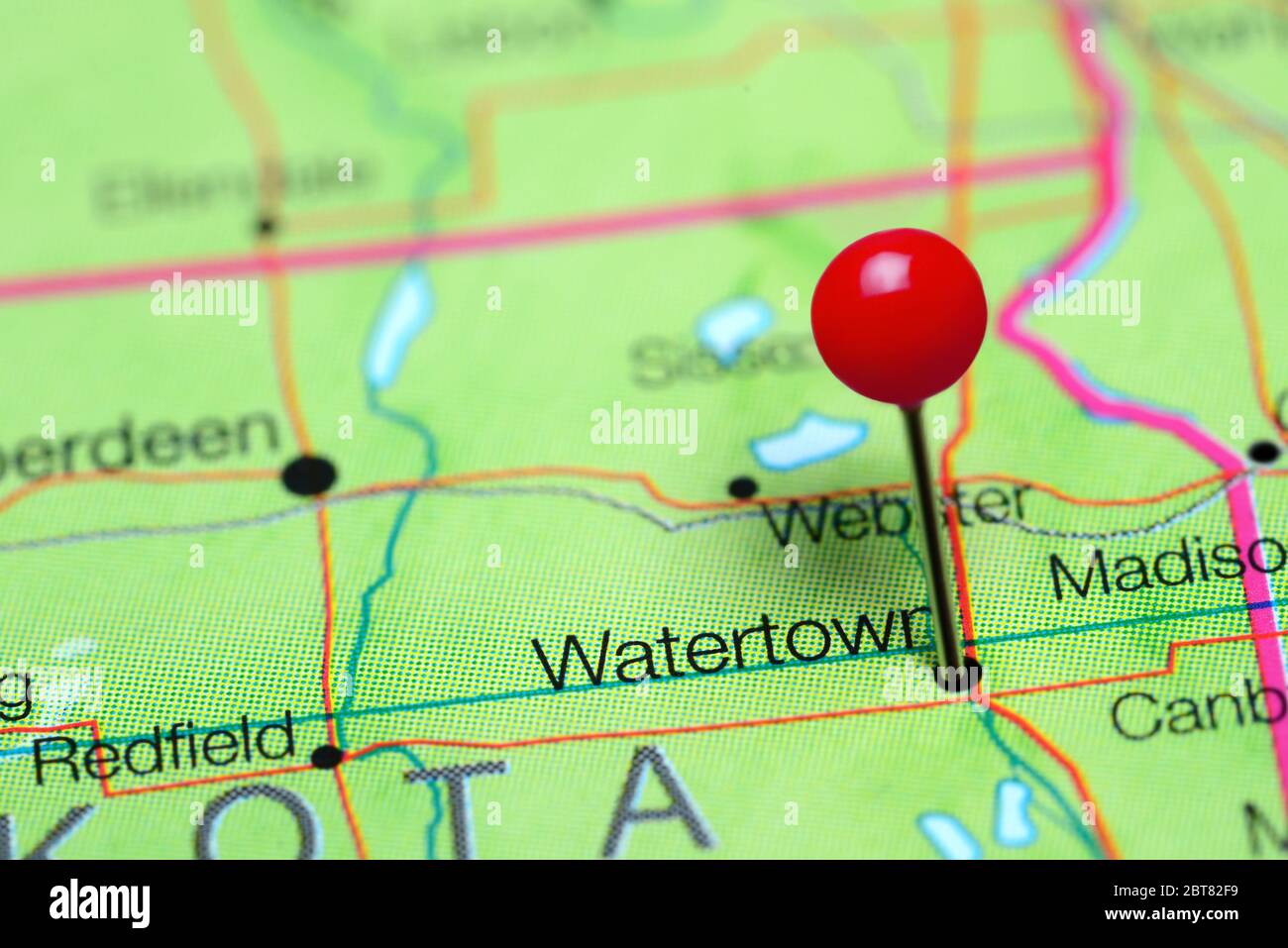 Map of watertown hi-res stock photography and images - Alamy