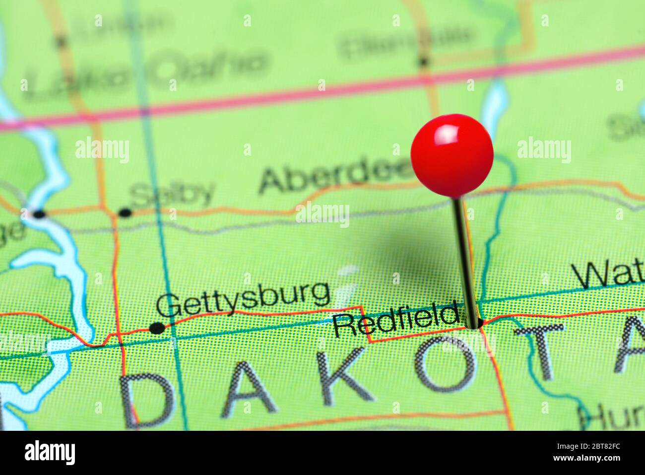 Redfield south dakota map hi-res stock photography and images - Alamy