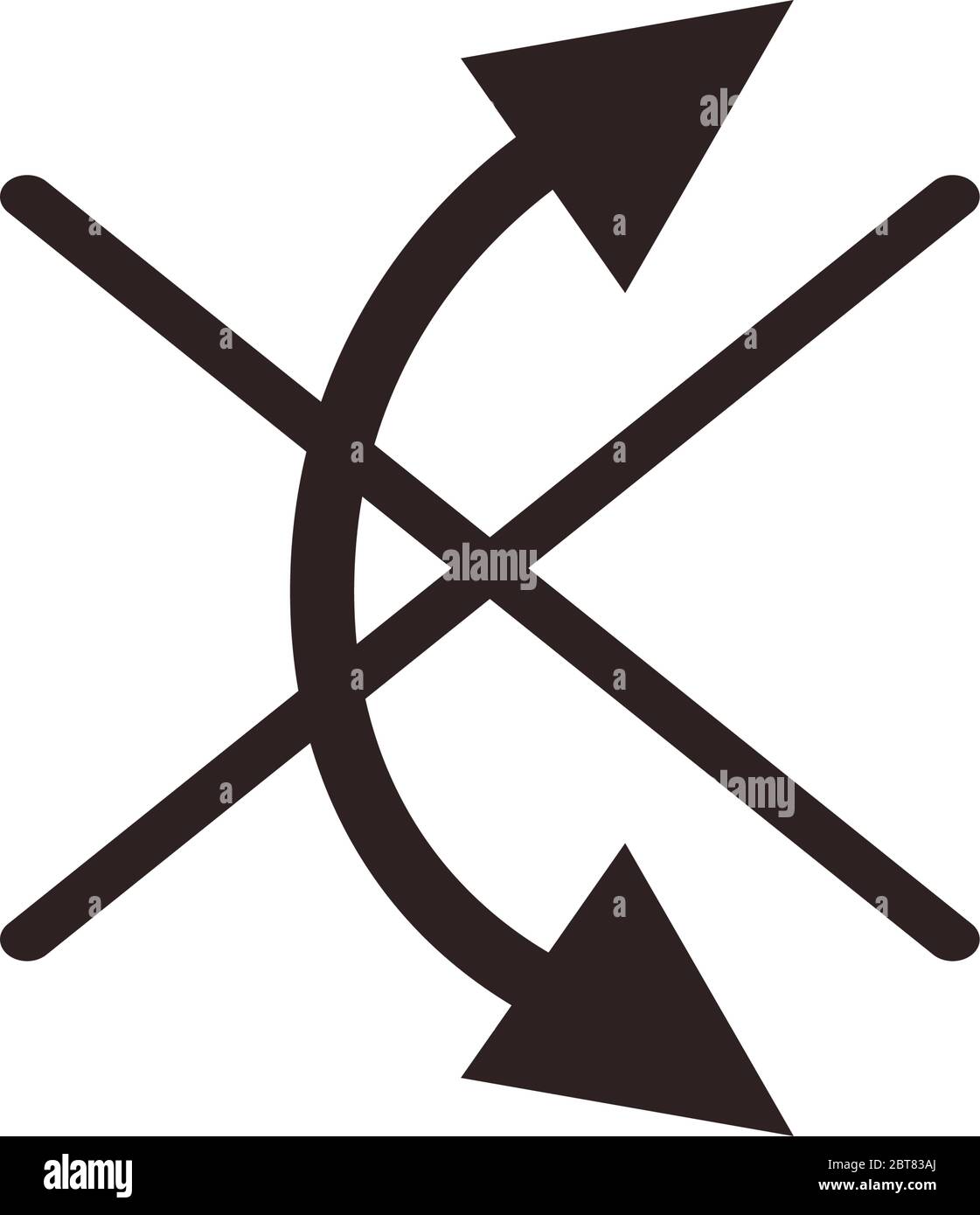 Do not roll flat style icon design, Cardboard delivery logistics ...