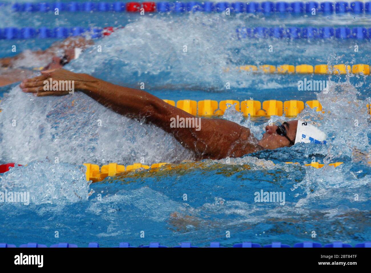 Benjamin Stasulis of French 1/2 Finale 200 M Dos Men during the Swimming European Championship ...
