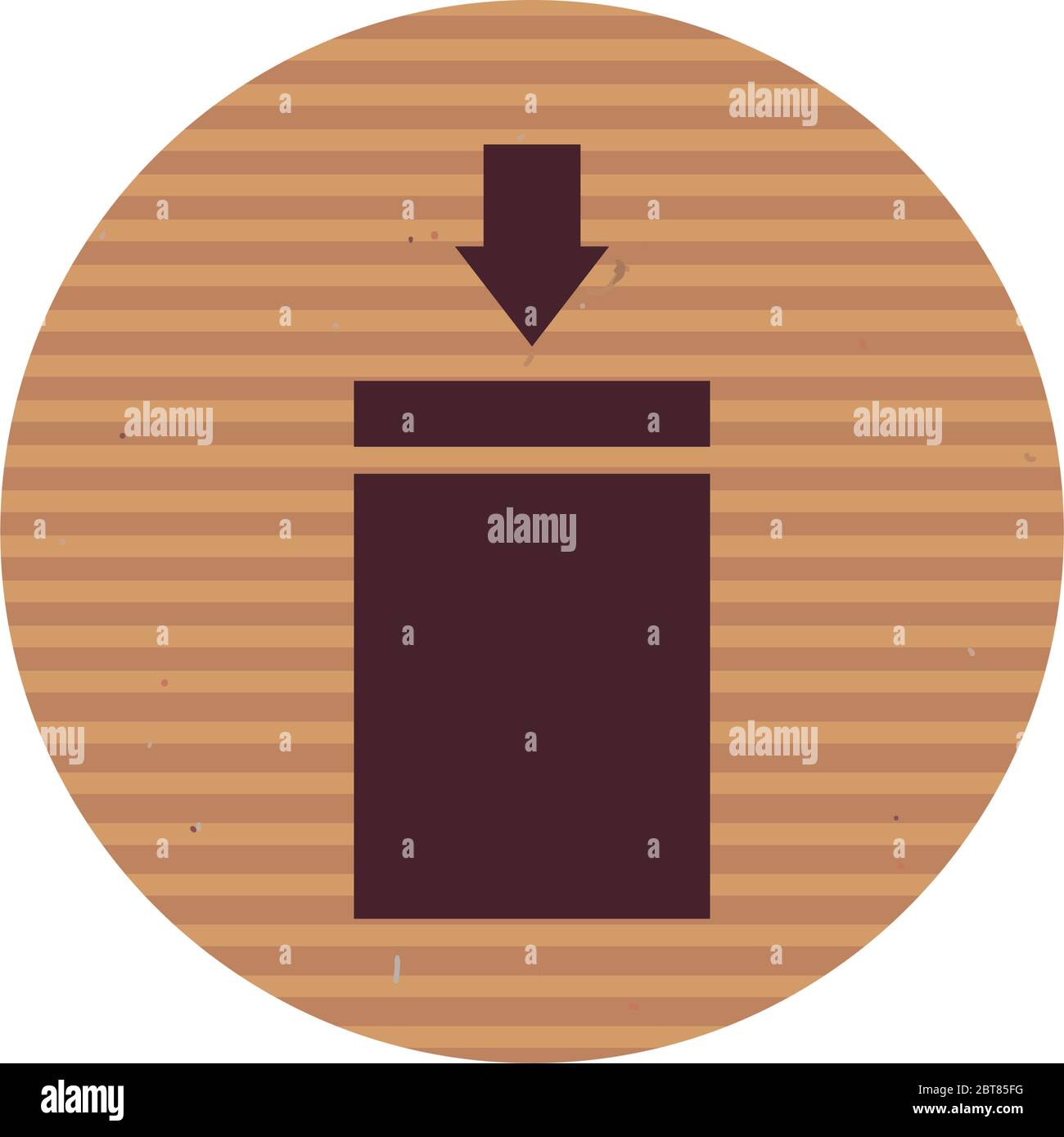 stacking limitation line style icon design, Cardboard delivery ...