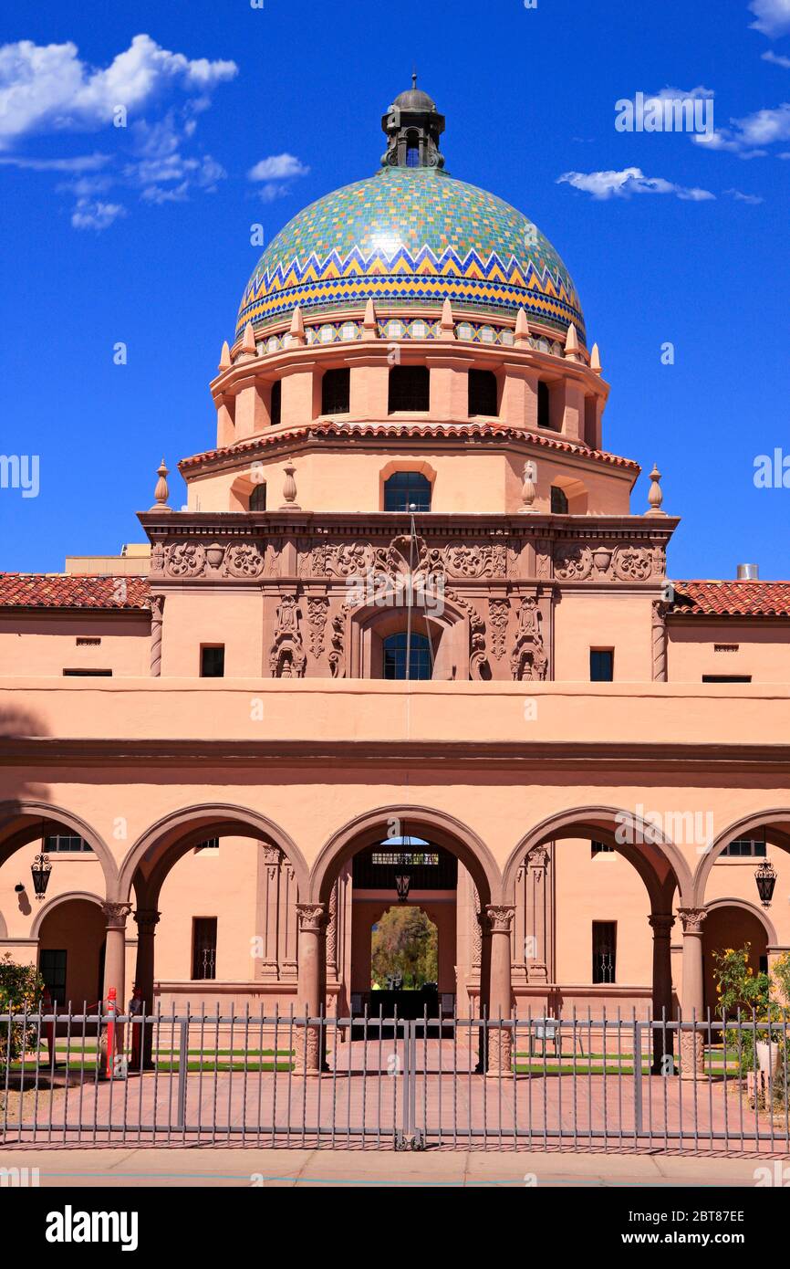 The historic Pima County Courthouse, built in 1928 in downtown Tucson ...