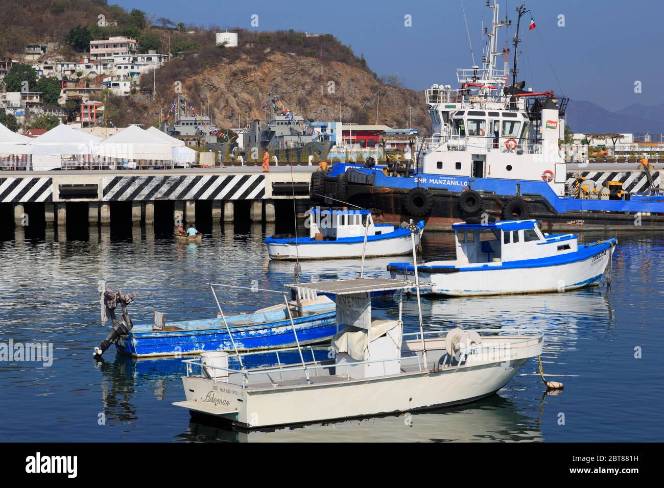 Cruise ship dock, Manzanillo City, Colima State, Mexico Stock Photo - Alamy