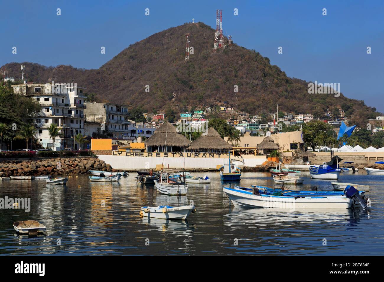 Fishing boats, Manzanillo City, Colima State, Mexico Stock Photo - Alamy