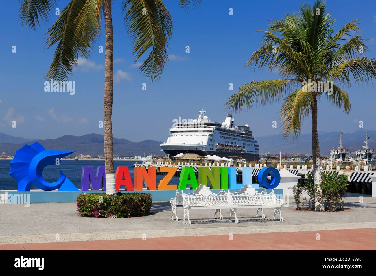 Sign, Manzanillo City, Colima State, Mexico Stock Photo - Alamy
