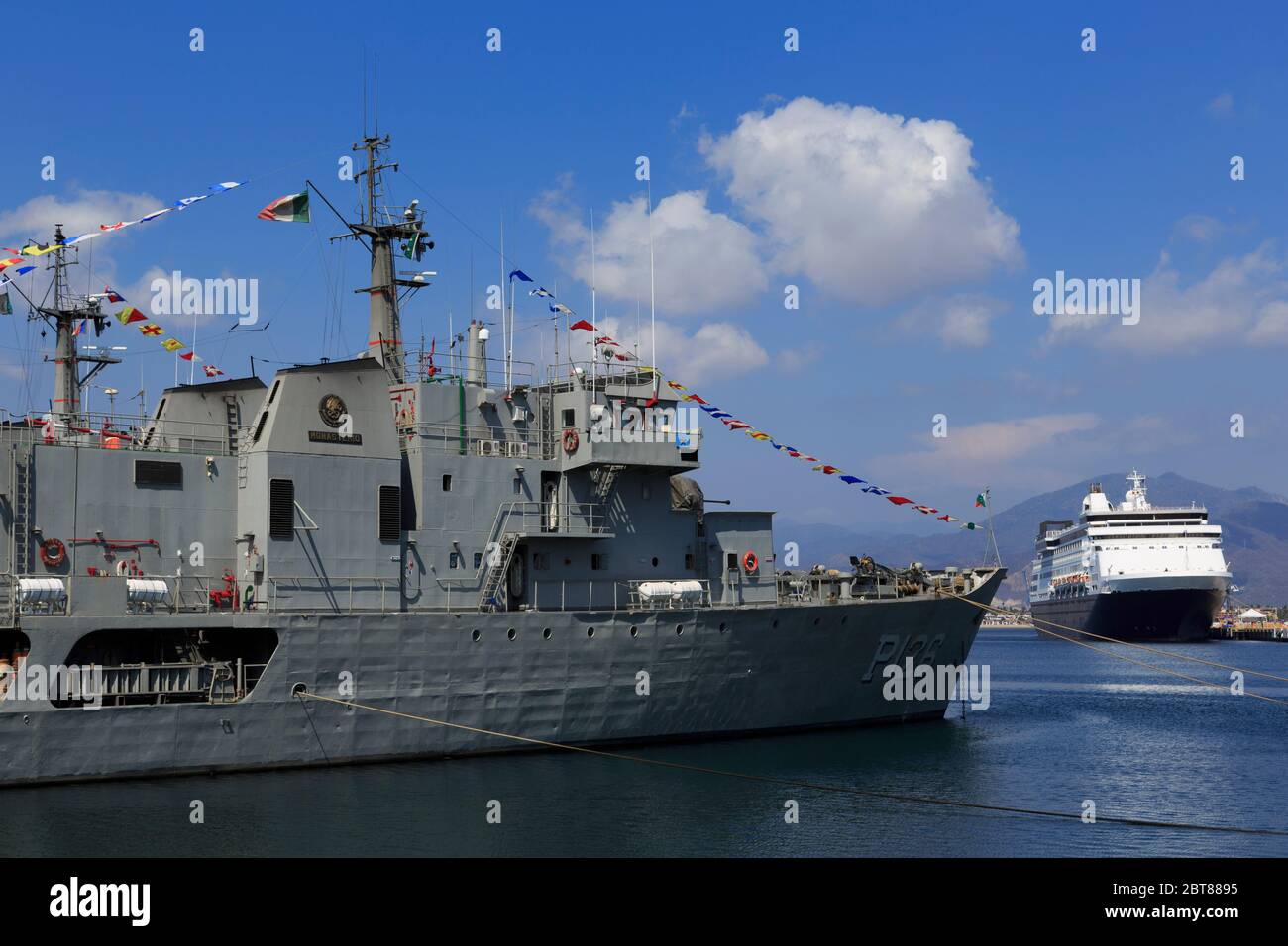 Naval Base, Manzanillo City, Colima State, Mexico Stock Photo - Alamy