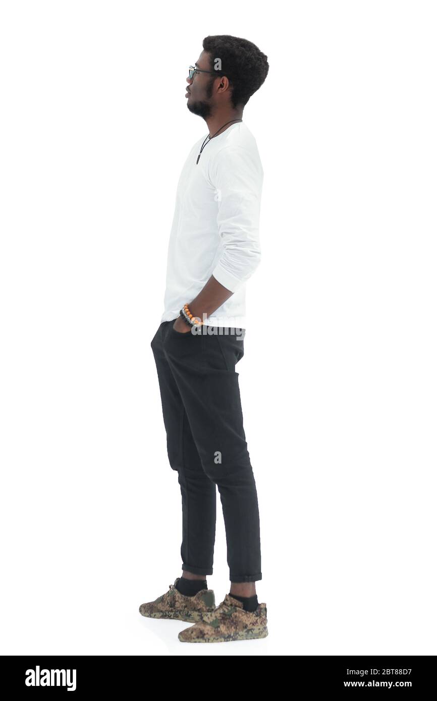 Man side view trousers Cut Out Stock Images & Pictures - Alamy