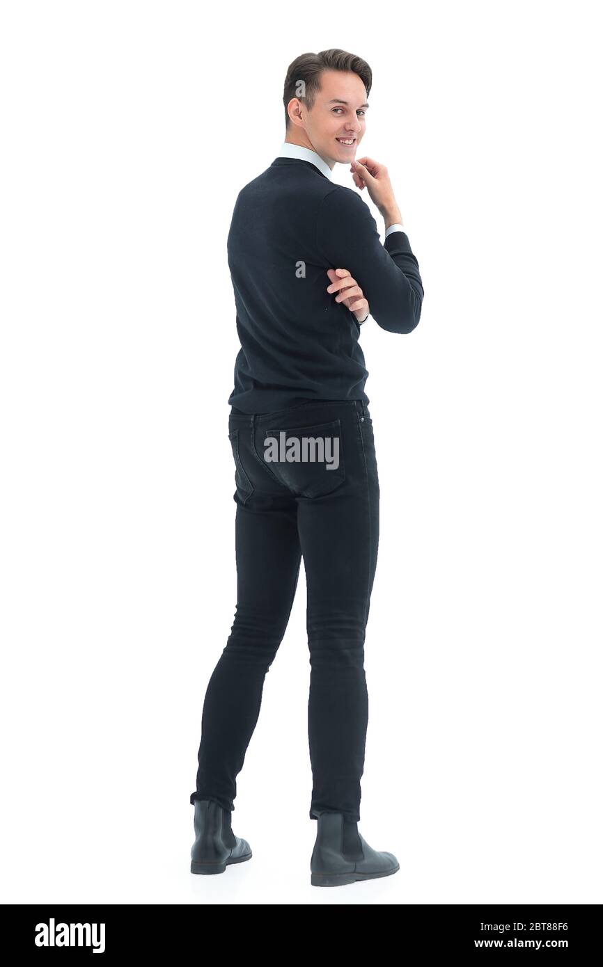 Surprised young man looking Cut Out Stock Images & Pictures - Alamy