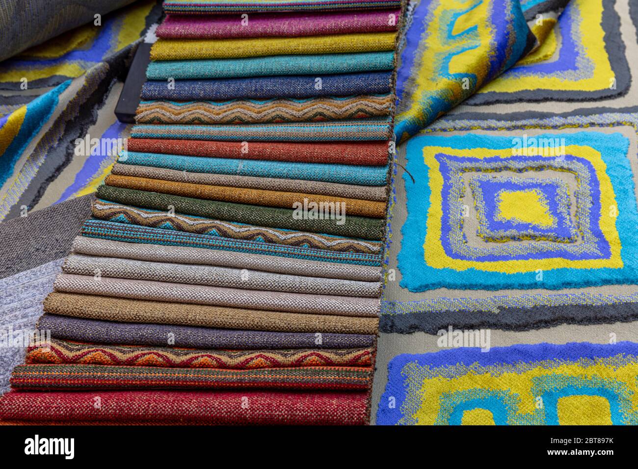 Textile samples color chart. Background pantone color fabric swatches ...