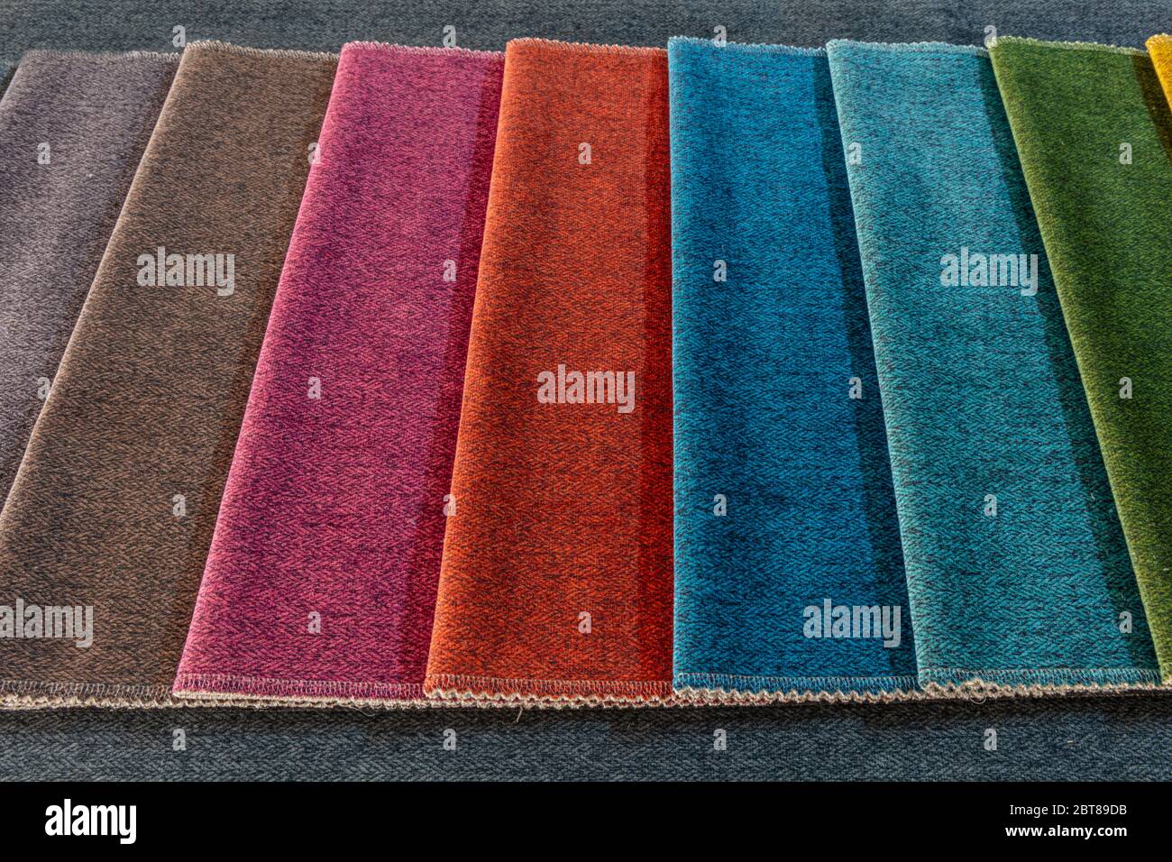 Textile samples color chart. Background pantone color fabric swatches ...