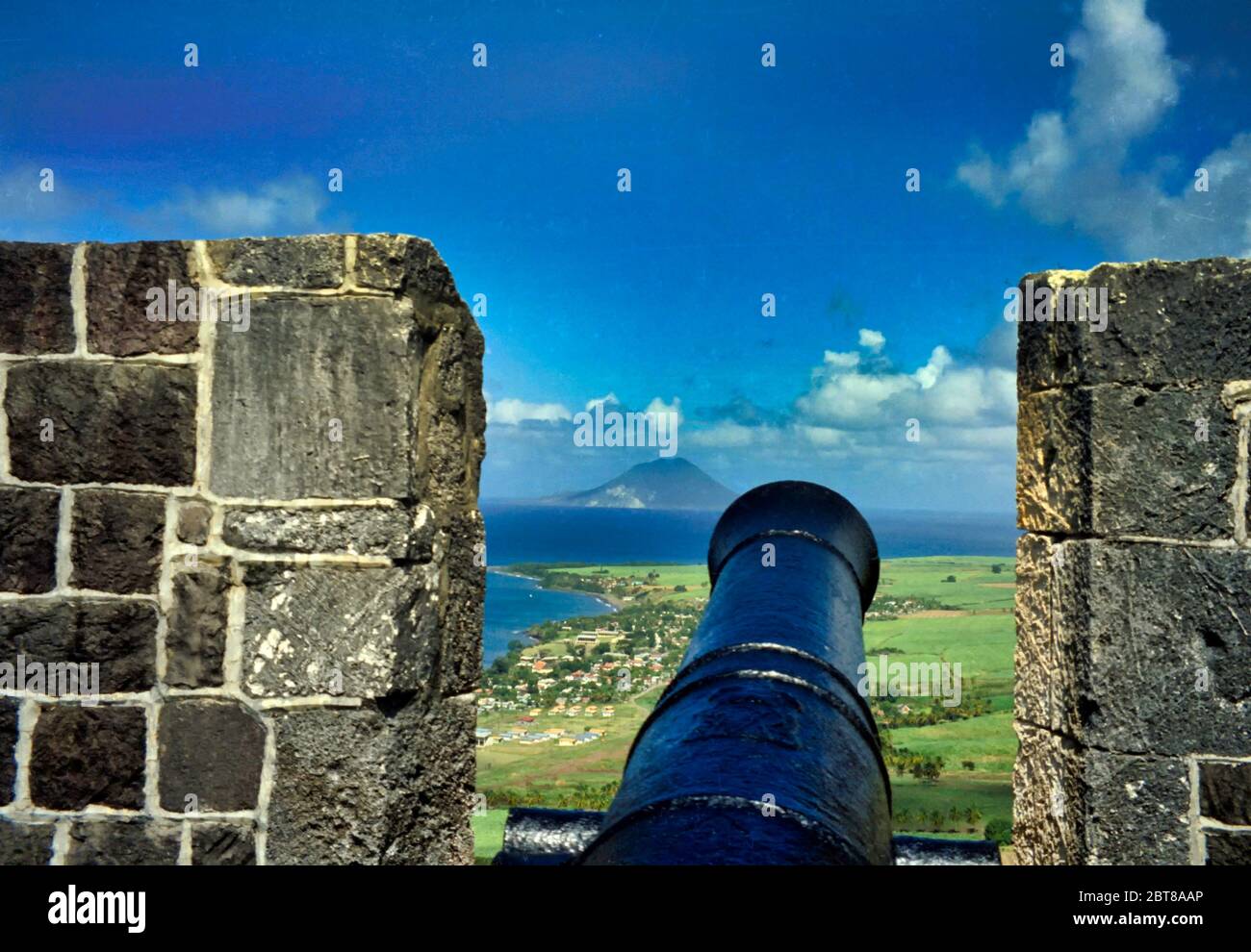 Guarding the fort on St. Kitts Stock Photo - Alamy