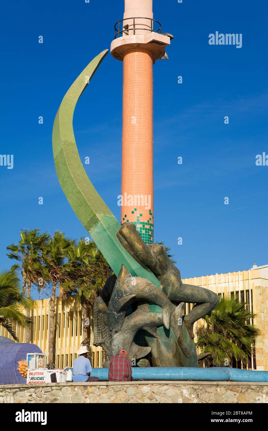 Fisherman's Monument, Mazatlan, Sinaloa State, Mexico Stock Photo - Alamy