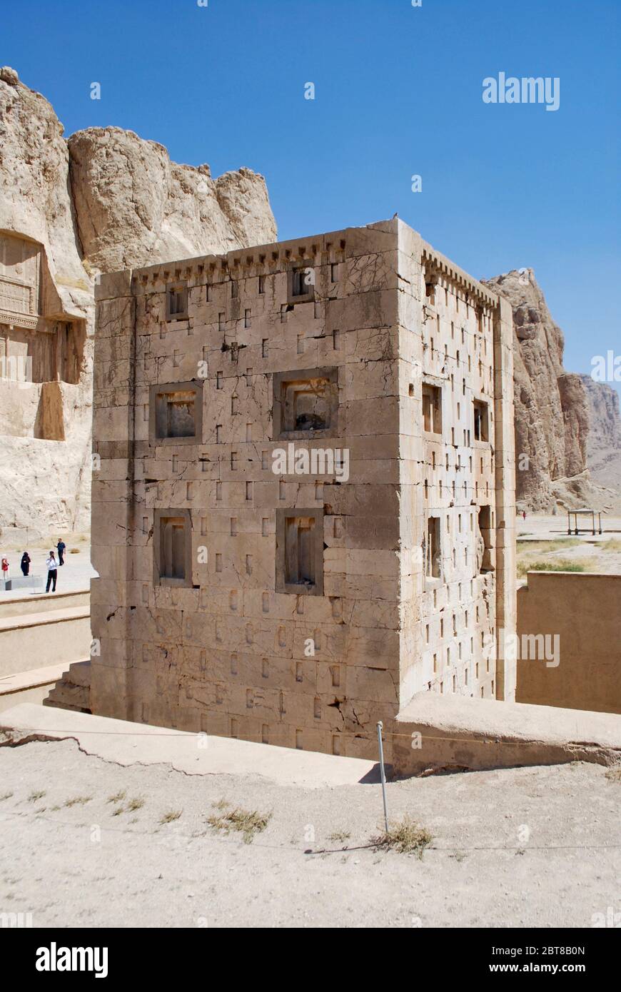 ancient necropolis of Naksh-e Rostam, nr. Persepolis, in Fars Province ...