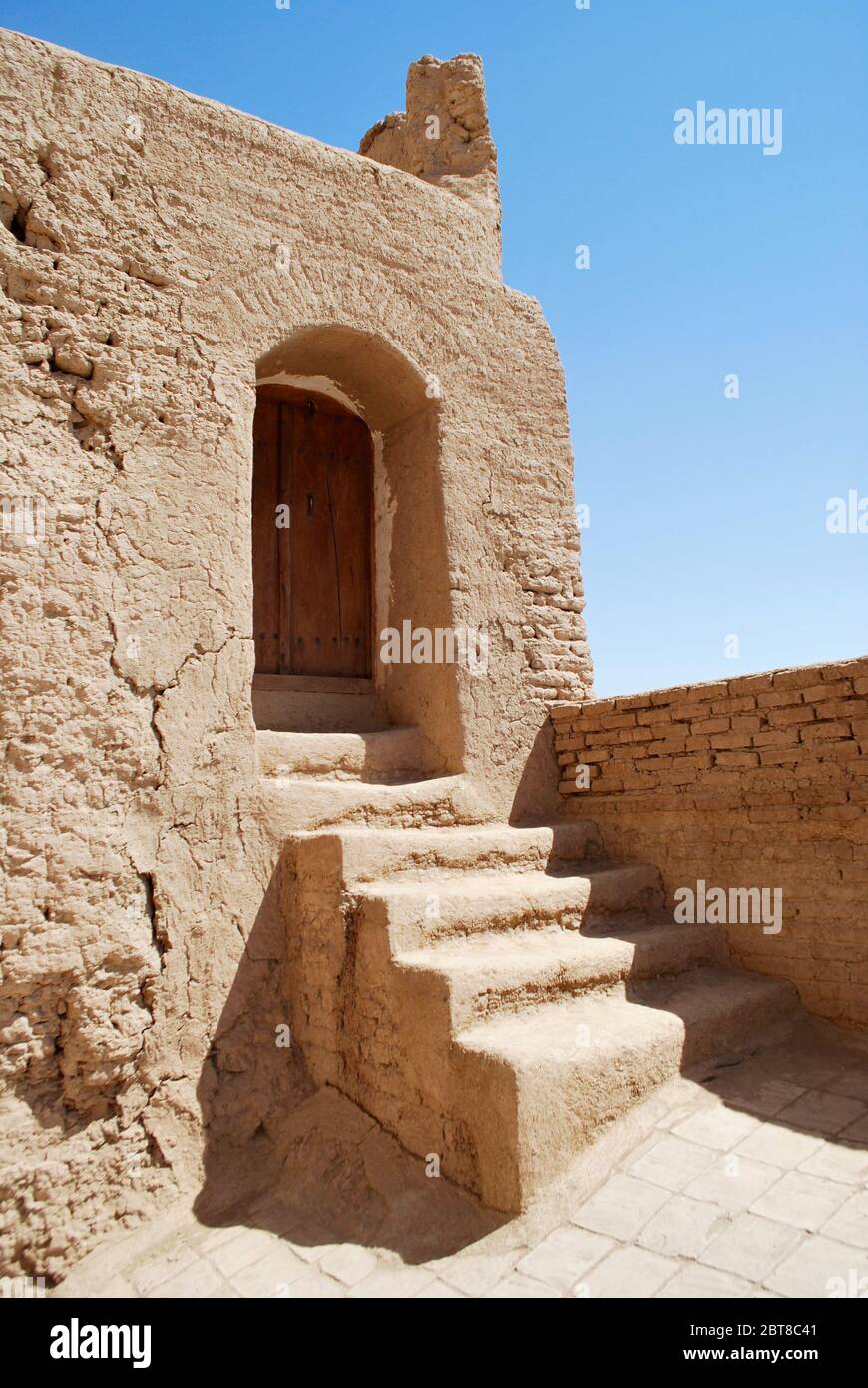 steps leading to a doorway, meybod castle, Meybod, Iran Stock Photo - Alamy