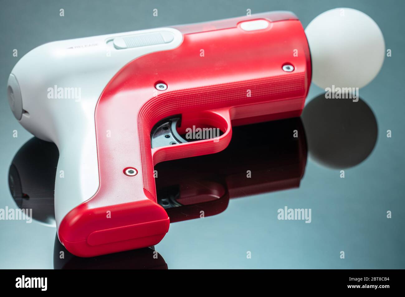 Move Controller Gun Attachment on black mirror background Stock Photo ...