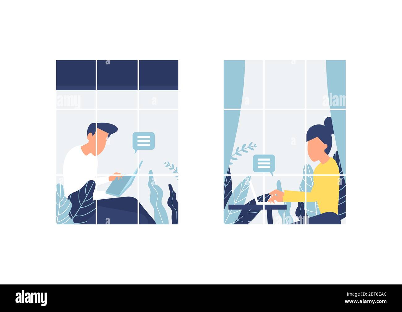 Woman sitting beside window Cut Out Stock Images & Pictures - Alamy