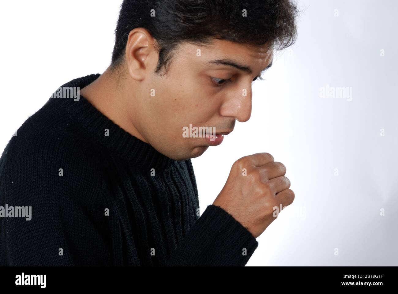 Indian man coughing hi-res stock photography and images - Alamy
