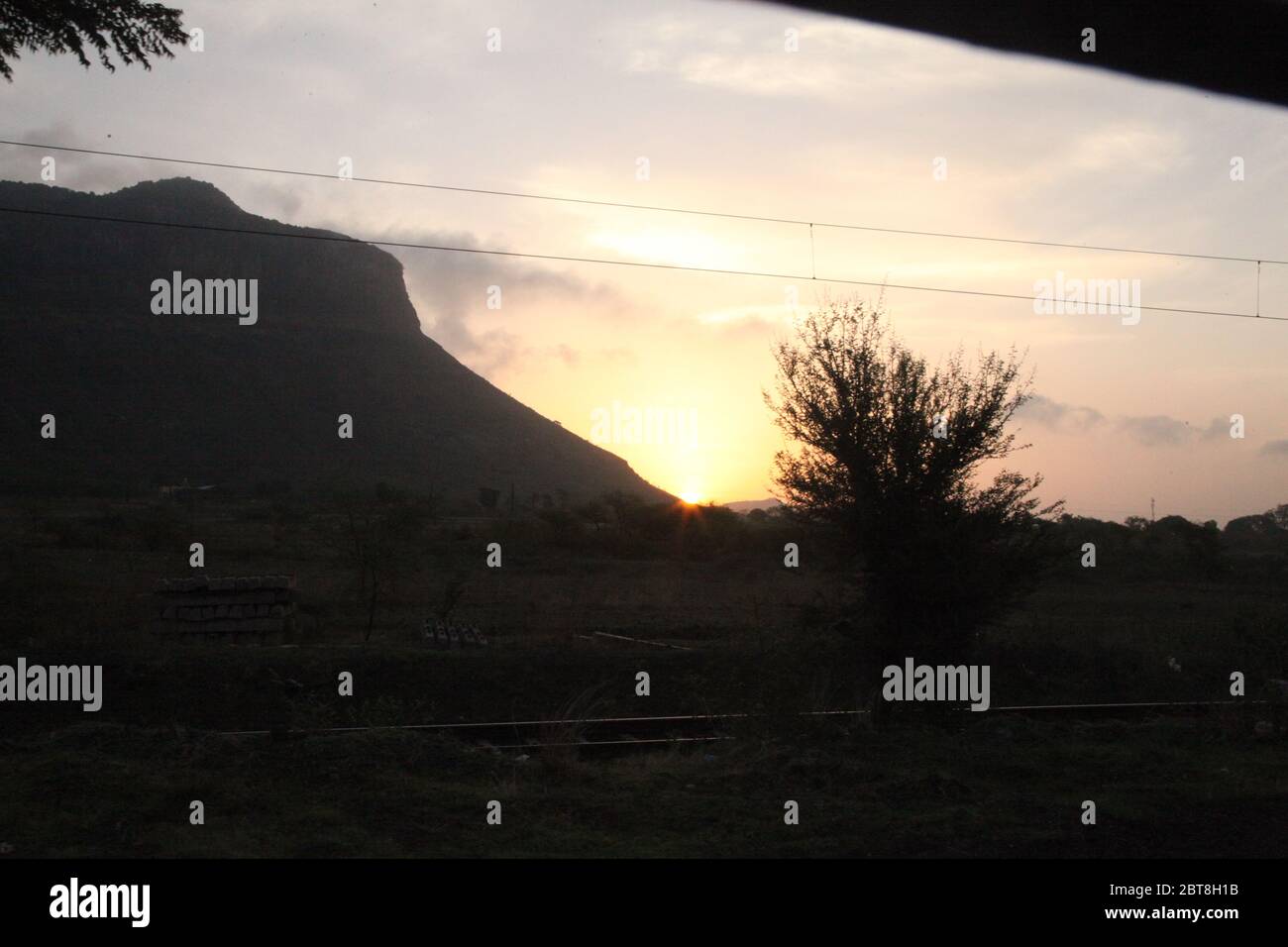 Beautiful Landscape, Village Surrounded by Greenery Mountain, Indian ...