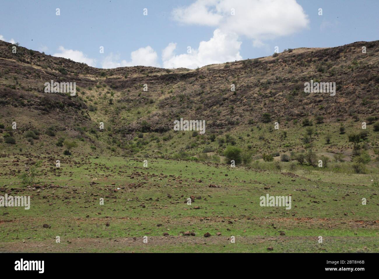 Beautiful Landscape, Village Surrounded by Greenery Mountain, Indian ...