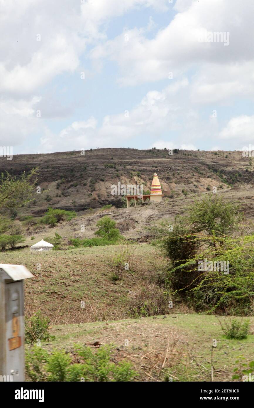 Beautiful Landscape, Village Surrounded by Greenery Mountain, Indian ...