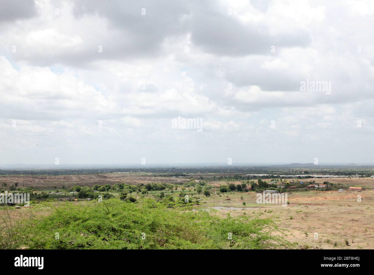 Beautiful Landscape, Village Surrounded by Greenery Mountain, Indian ...
