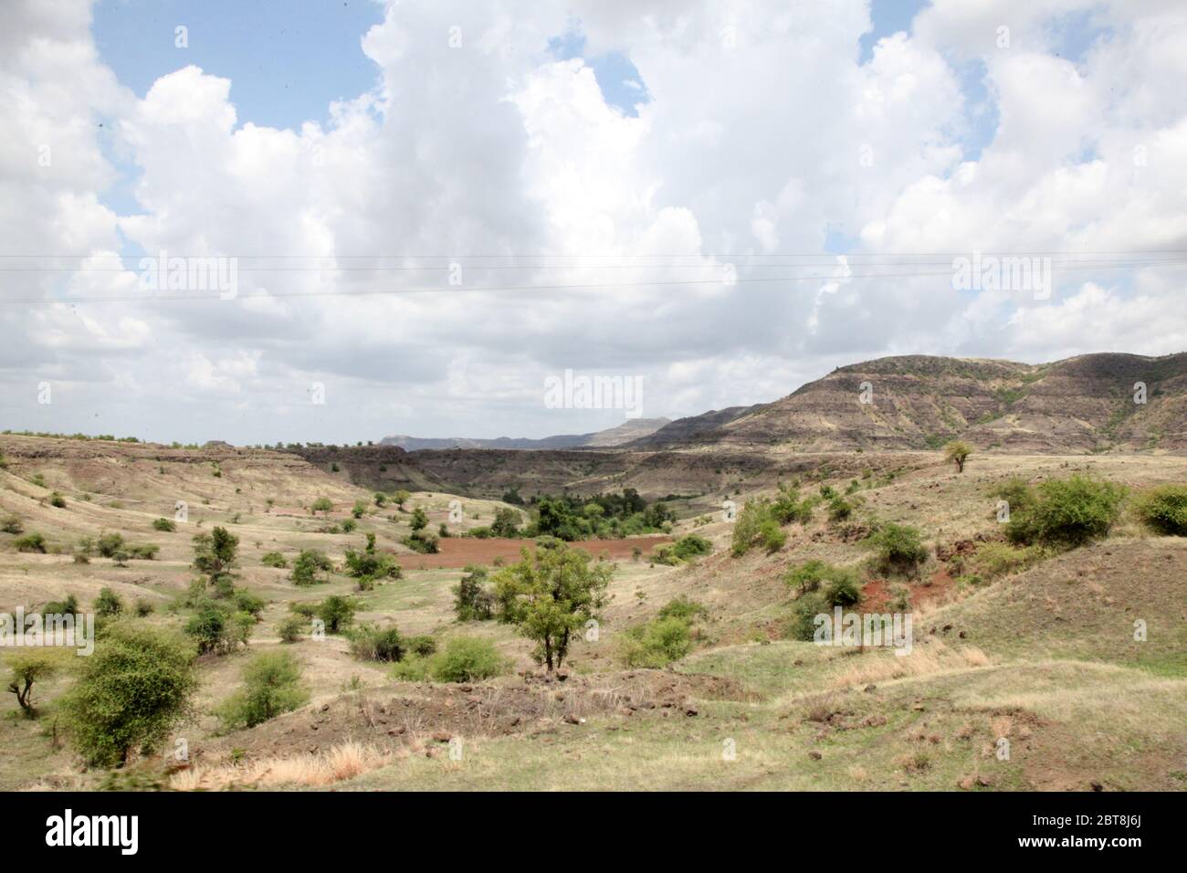Beautiful Landscape, Village Surrounded by Greenery Mountain, Indian ...