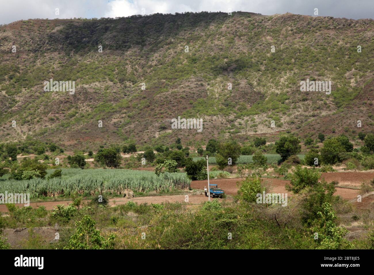 Beautiful Landscape, Village Surrounded by Greenery Mountain, Indian ...