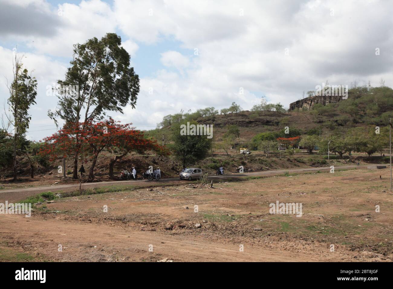 Beautiful Landscape, Village Surrounded by Greenery Mountain, Indian ...
