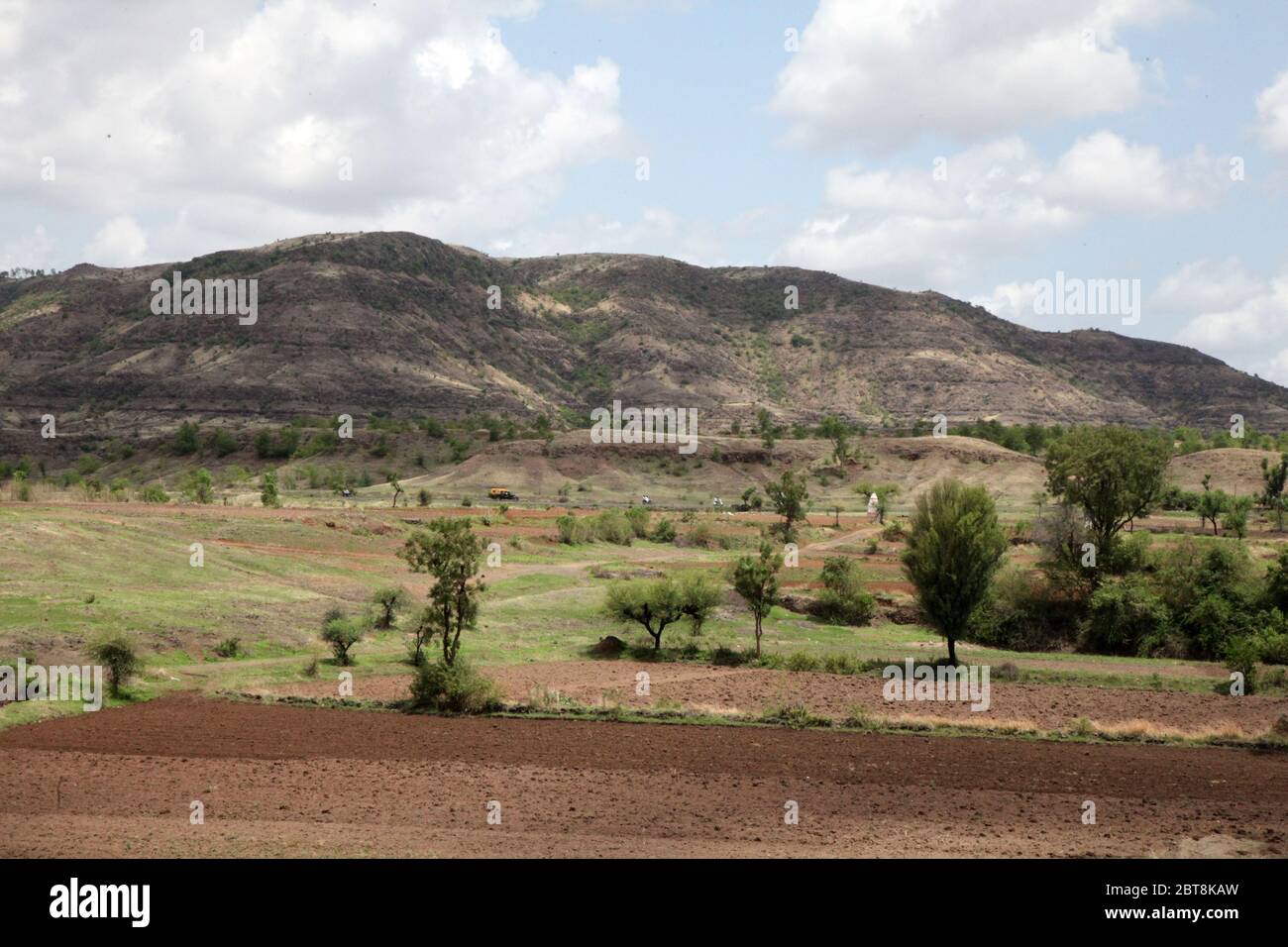 Beautiful Landscape, Village Surrounded by Greenery Mountain, Indian ...