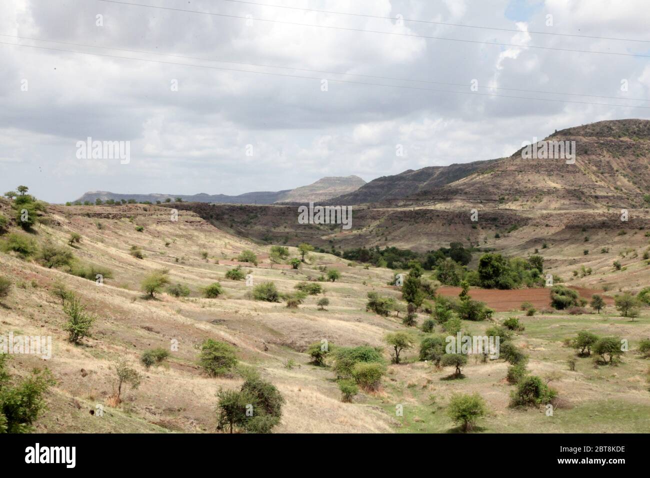 Beautiful Landscape, Village Surrounded by Greenery Mountain, Indian ...