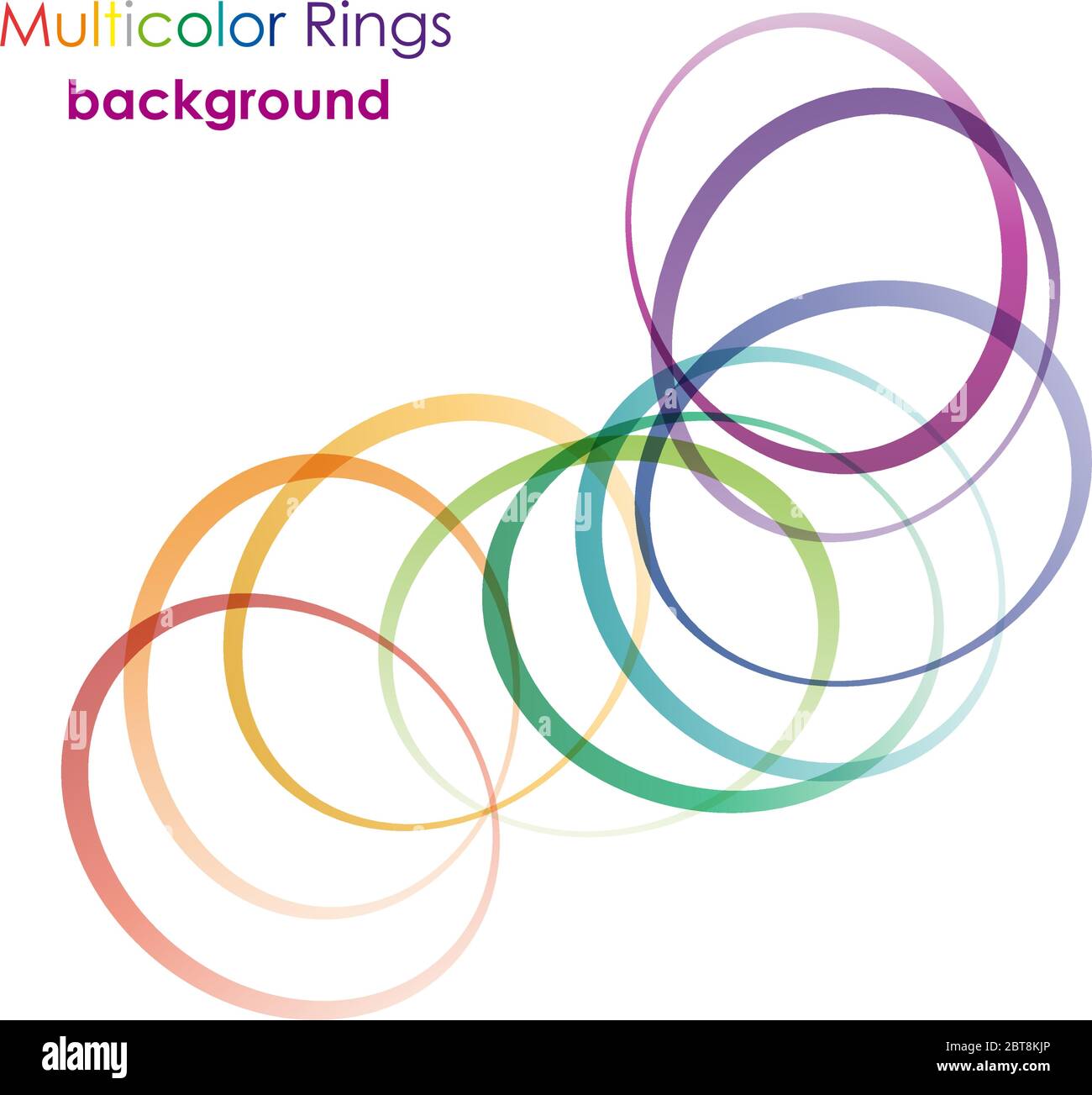 Vector Rings Background Multicolor Stock Vector Image & Art - Alamy