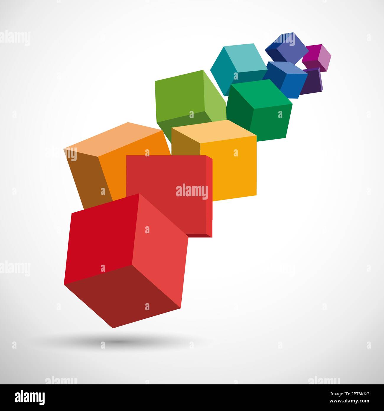 Vector illustration of 3d cubes Stock Vector Image & Art - Alamy