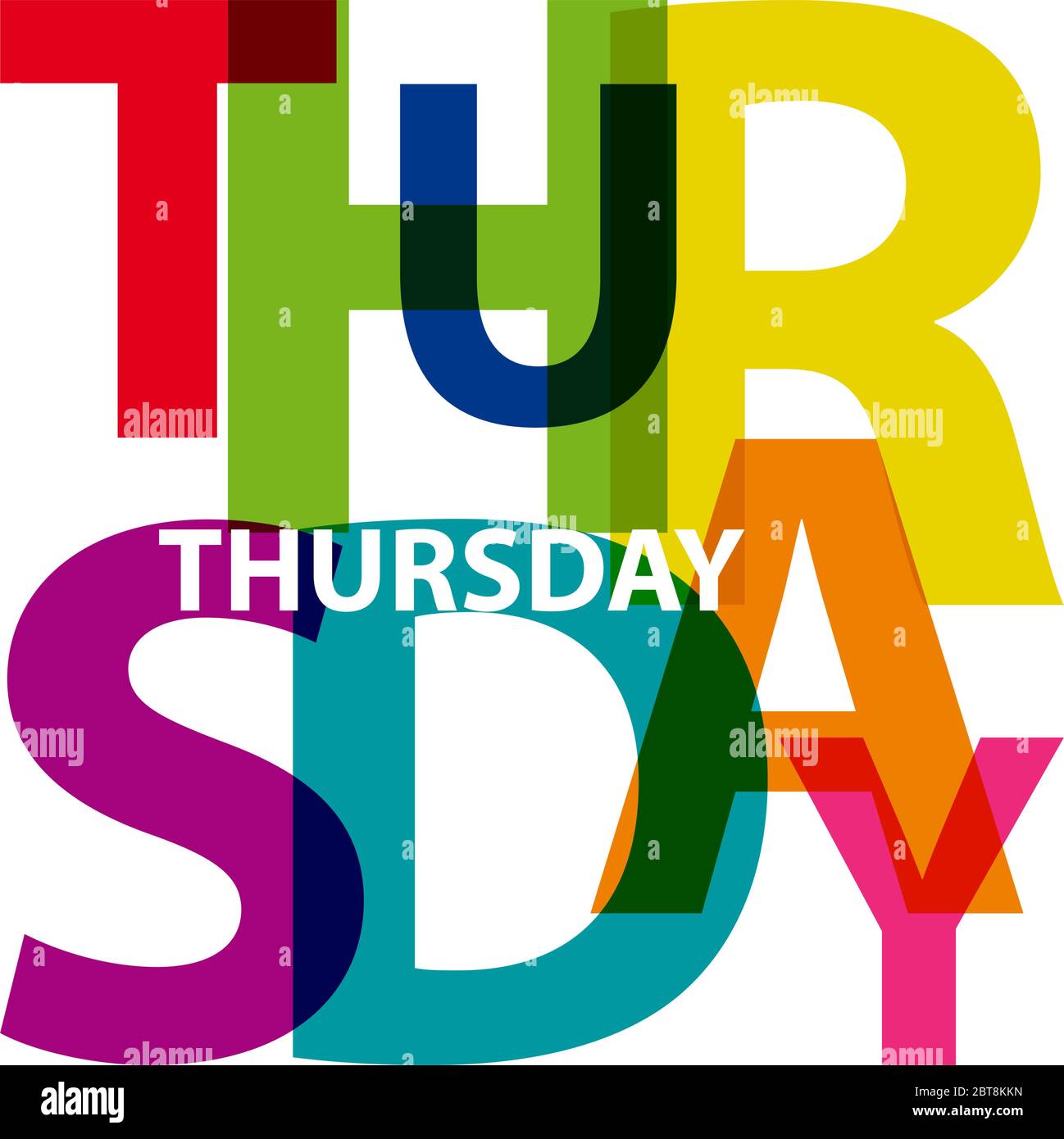 Icon thursday banner hi-res stock photography and images - Alamy