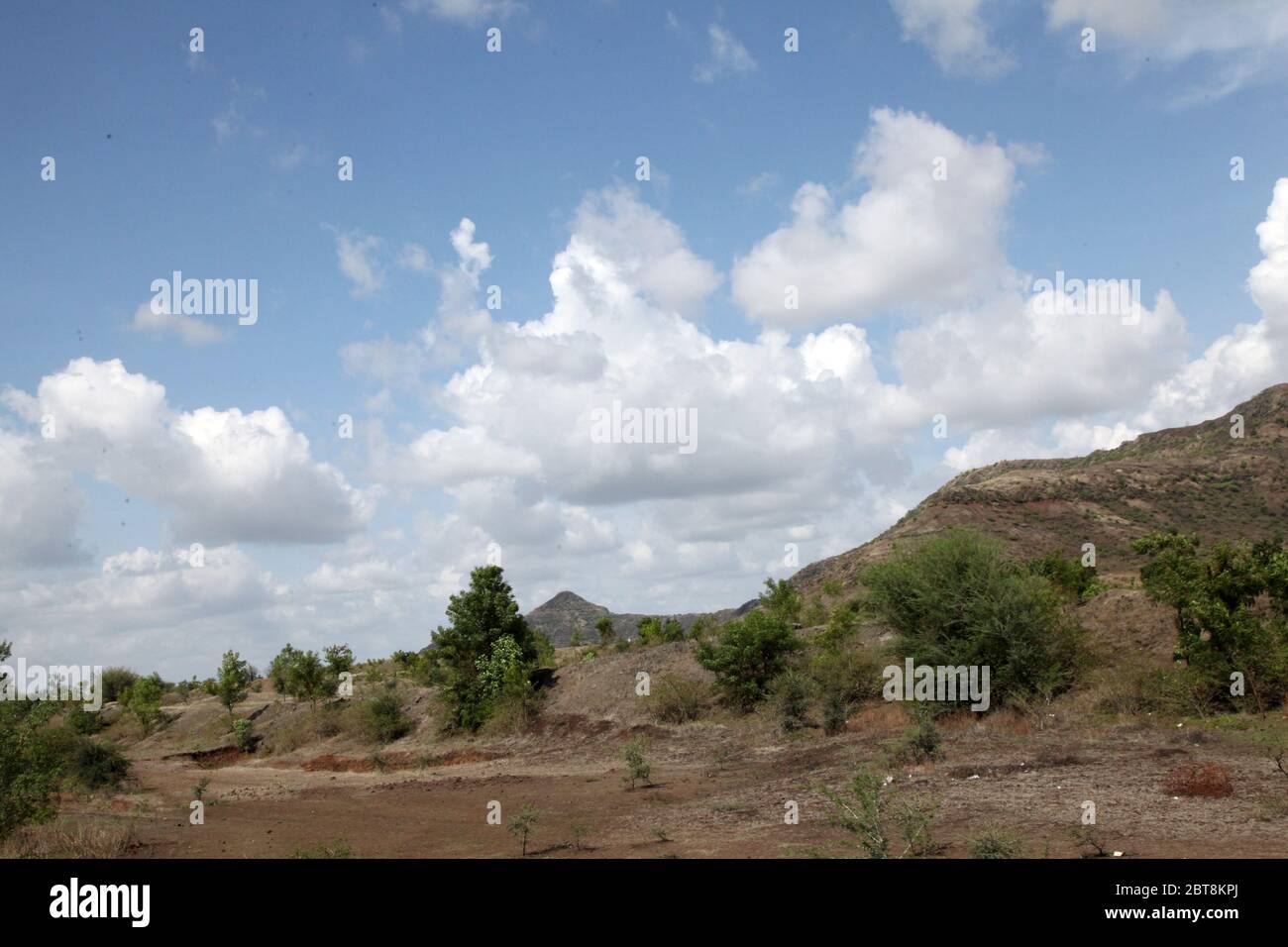 Beautiful Landscape, Village Surrounded by Greenery Mountain, Indian ...