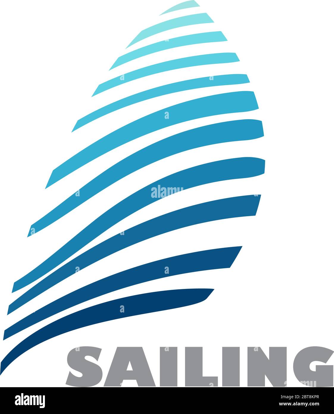 Summer blue wave rainbow Cut Out Stock Images & Pictures - Alamy