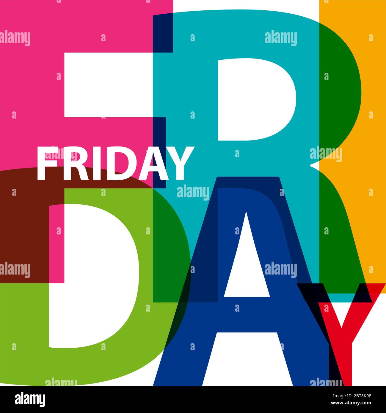 Vector friday. Broken text Stock Vector Image & Art - Alamy