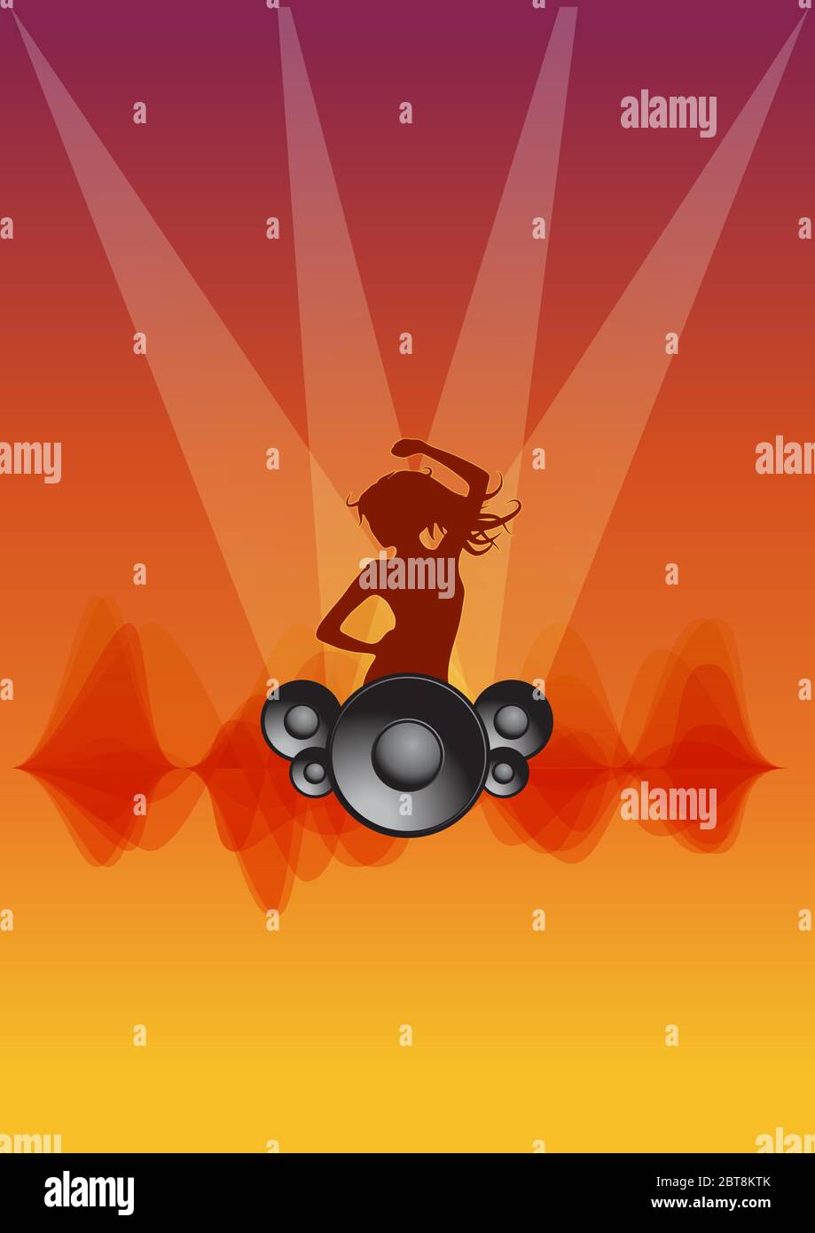 Music party background Stock Vector Image & Art - Alamy