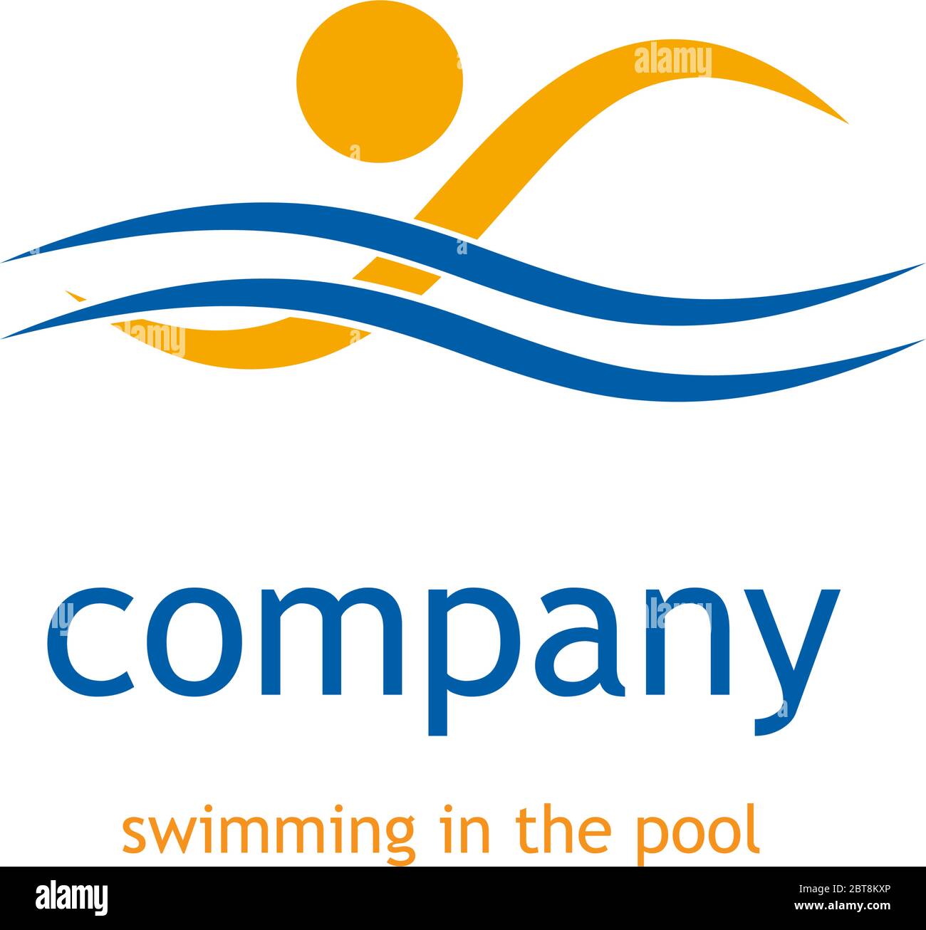 Swimming in pool summer Stock Vector Images - Alamy