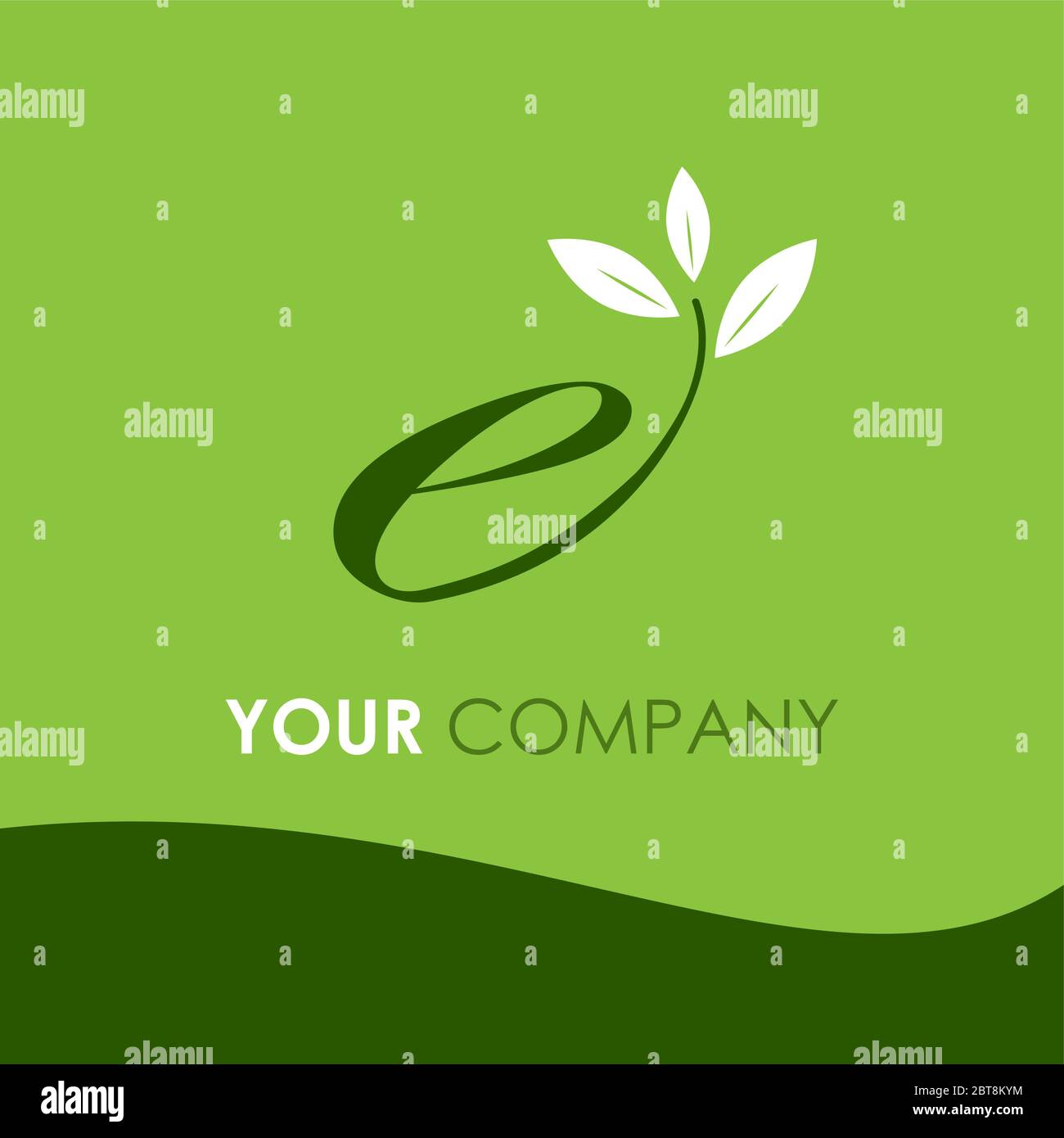 Vector sign initial letter E, eco concept Stock Vector Image & Art - Alamy