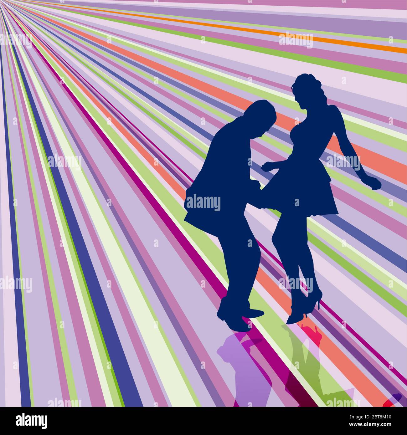 Vintage dancers background Stock Vector Image & Art - Alamy