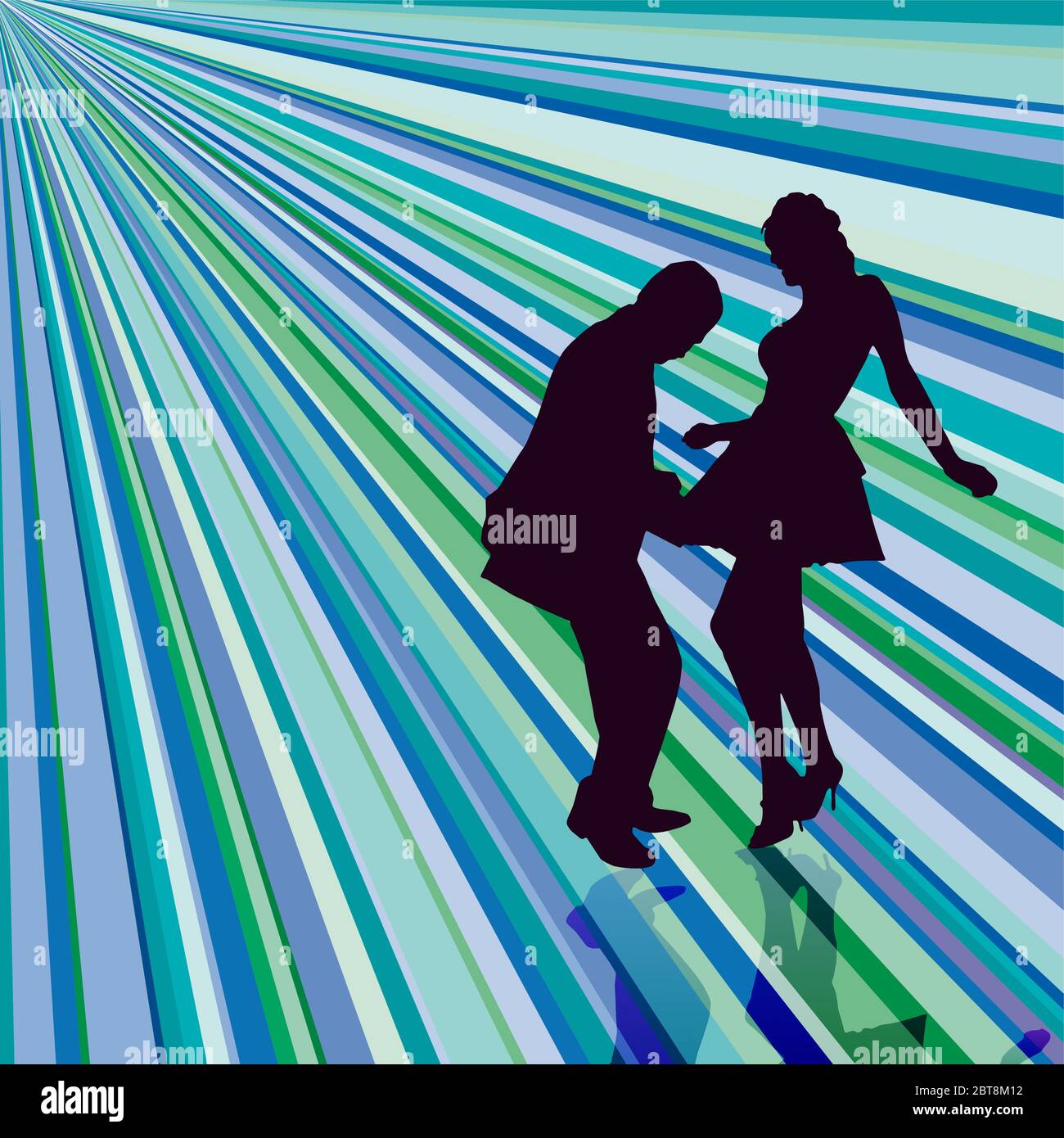 Vintage dancers background Stock Vector Image & Art - Alamy