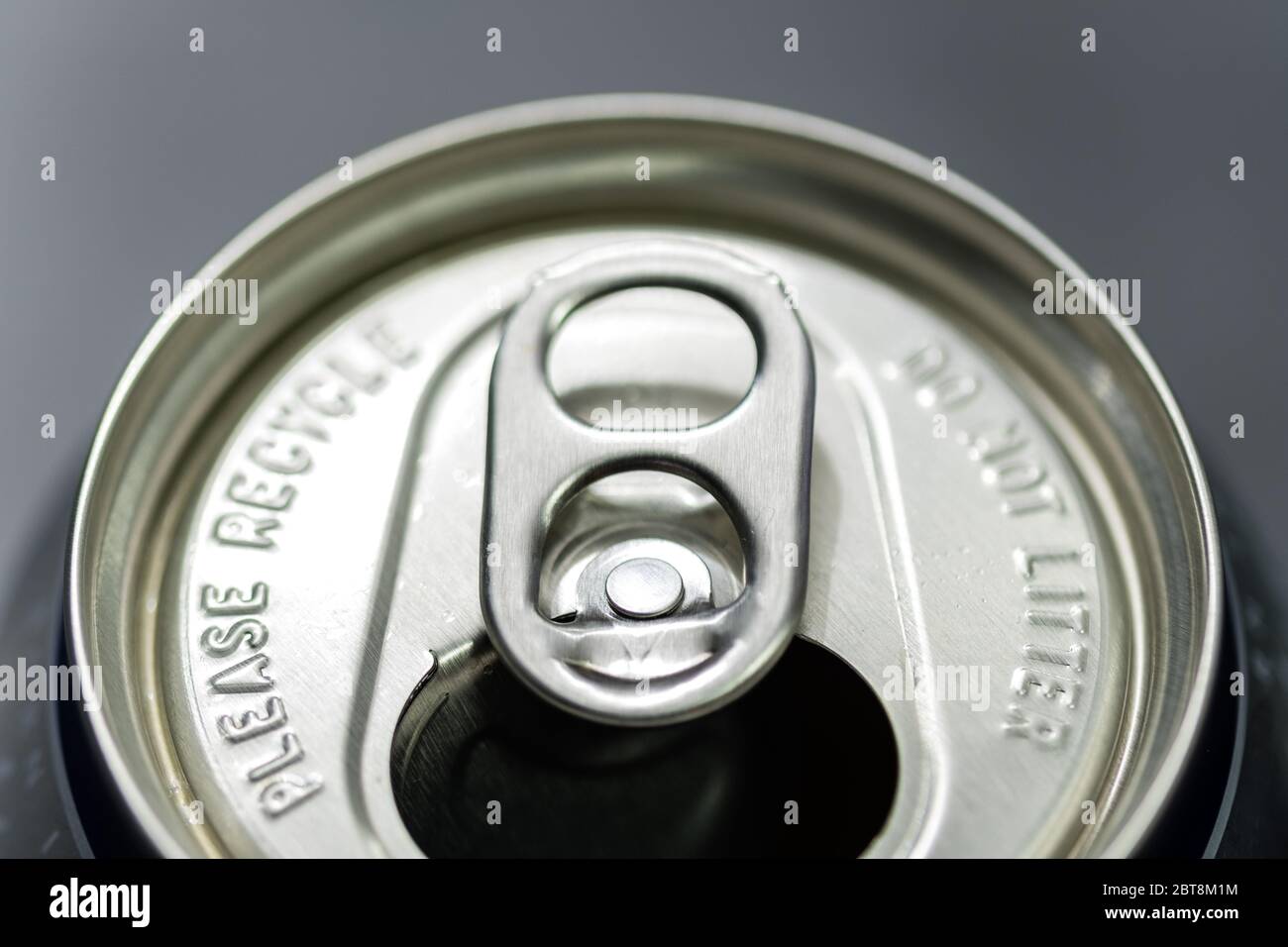 Beer Can Ring Pull, close up - open beer cans with locking ring Stock ...