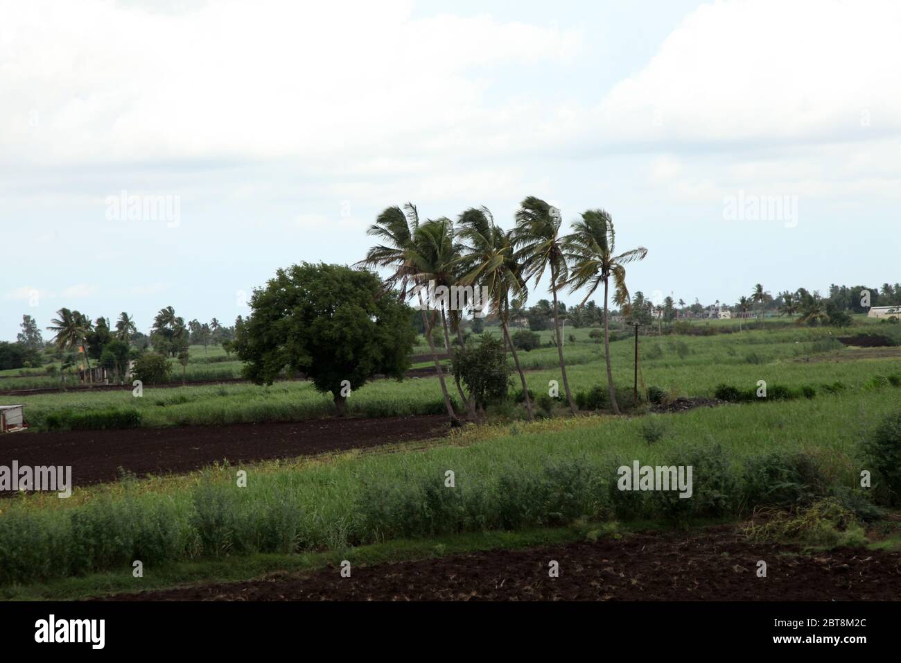 Beautiful Landscape, Village Surrounded by Greenery Mountain, Indian ...