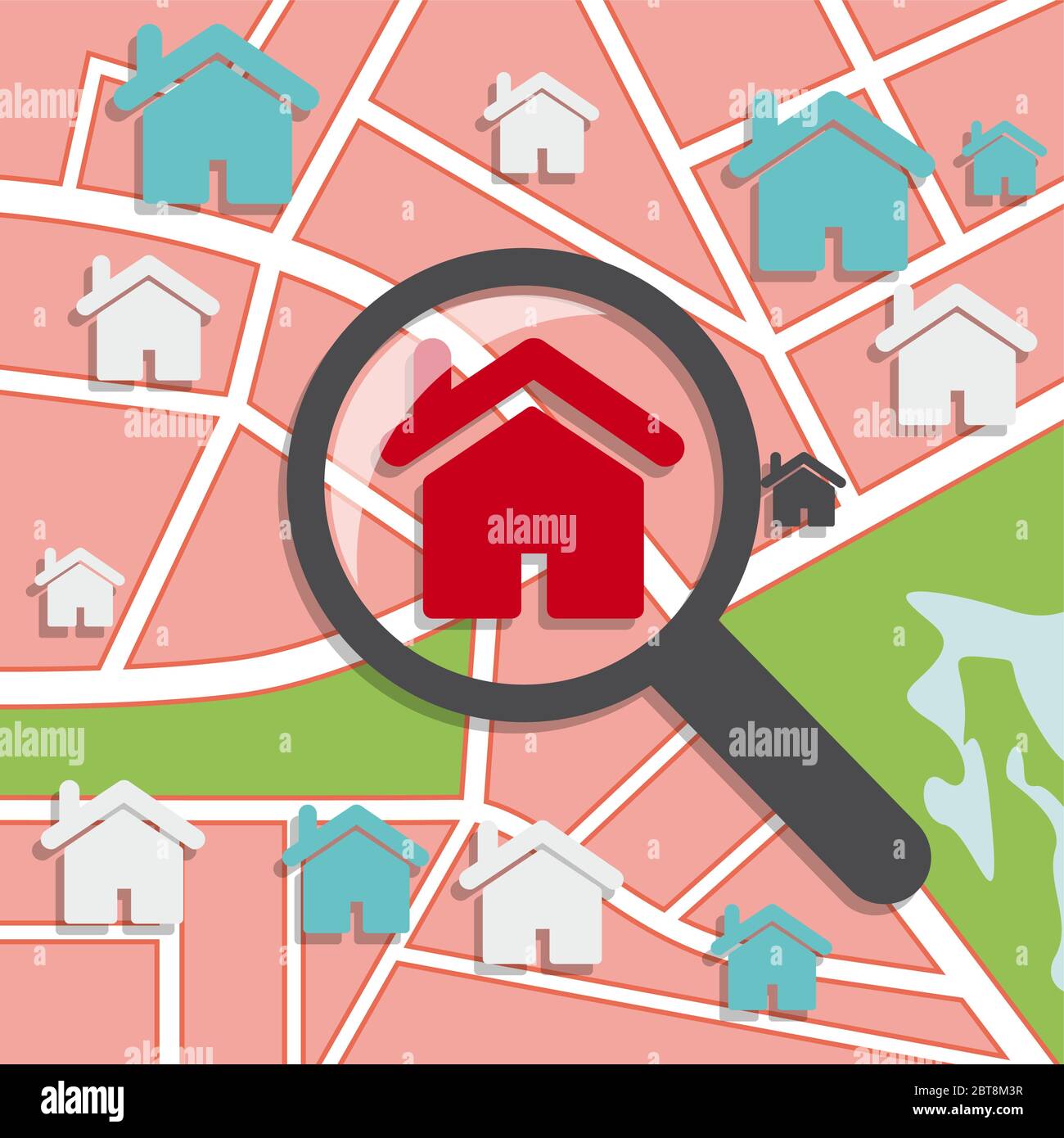 Vector flat design Search Home Stock Vector Image & Art - Alamy