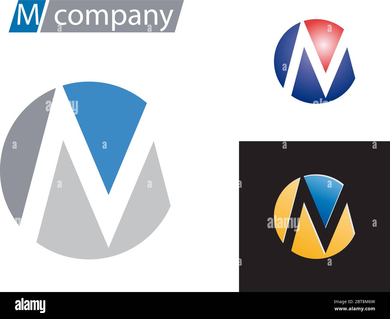 Vector sign spherical letter M Stock Vector Image & Art - Alamy