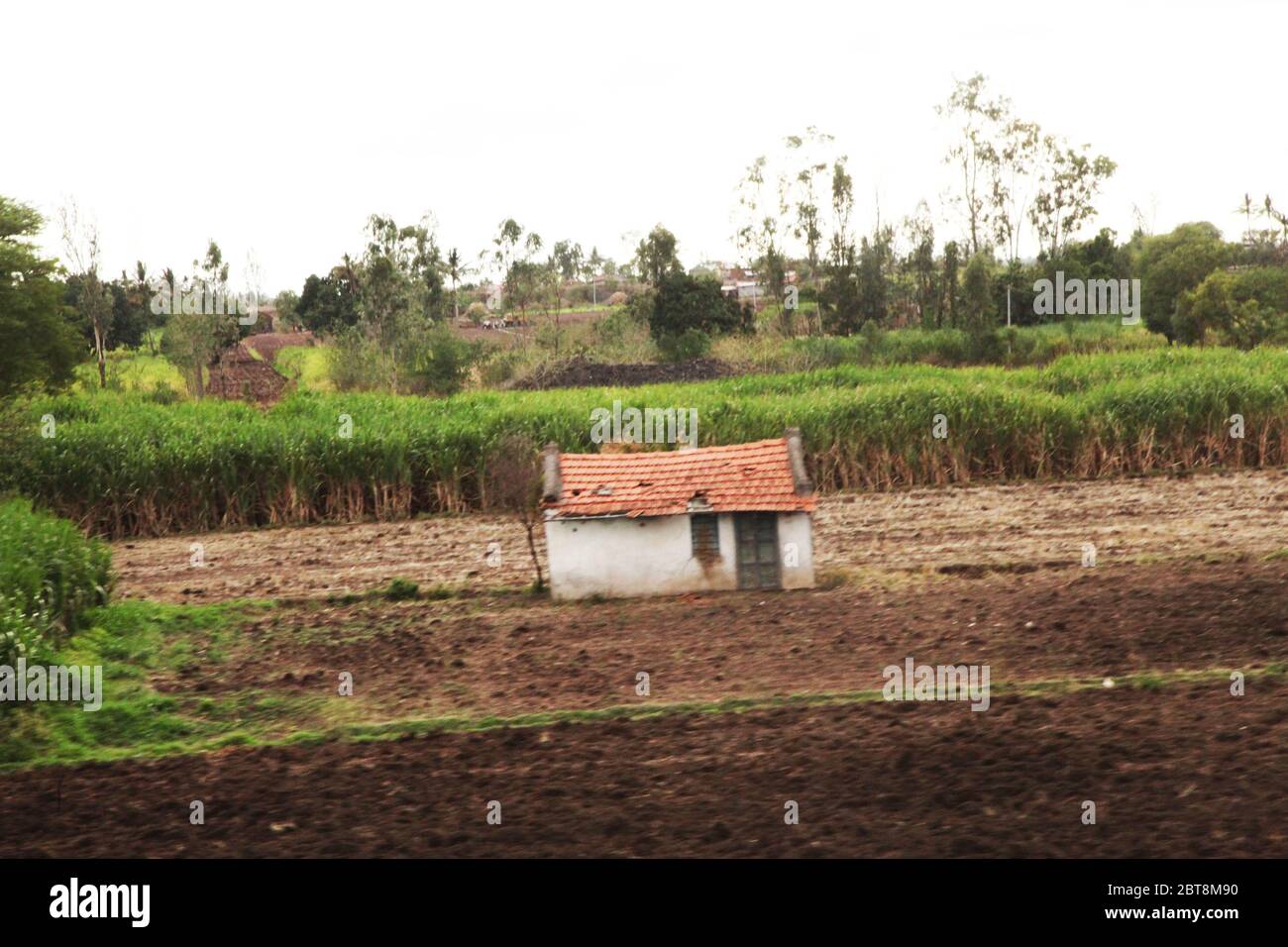 Beautiful Landscape, Village Surrounded by Greenery Mountain, Indian ...