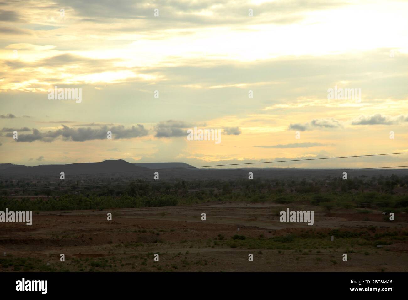 Beautiful Landscape, Village Surrounded by Greenery Mountain, Indian ...