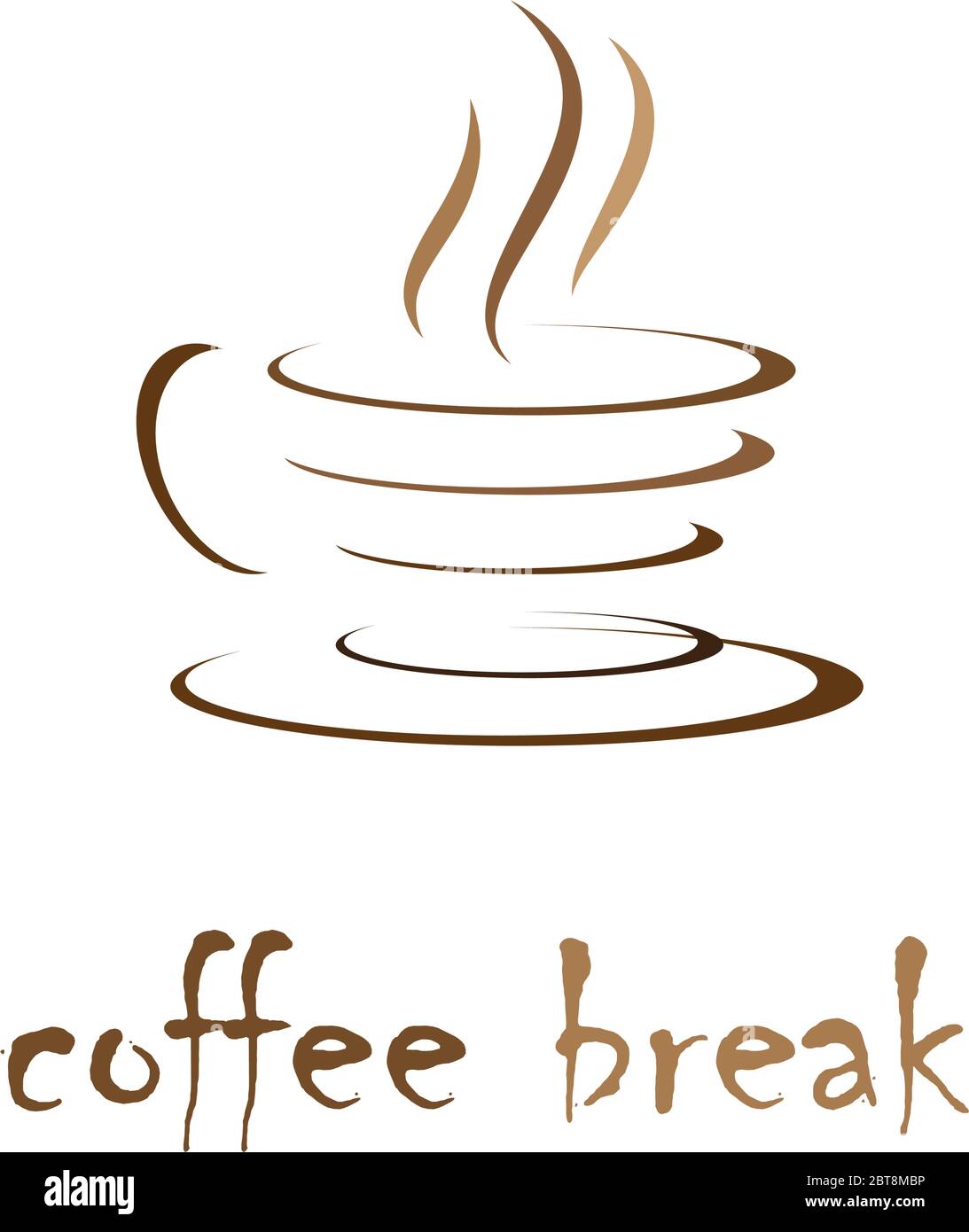 Vector sign coffee break Stock Vector Image & Art - Alamy
