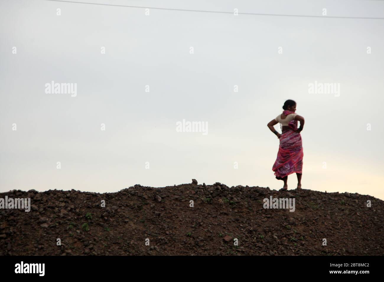 Beautiful Landscape, Village Surrounded by Greenery Mountain, Indian ...